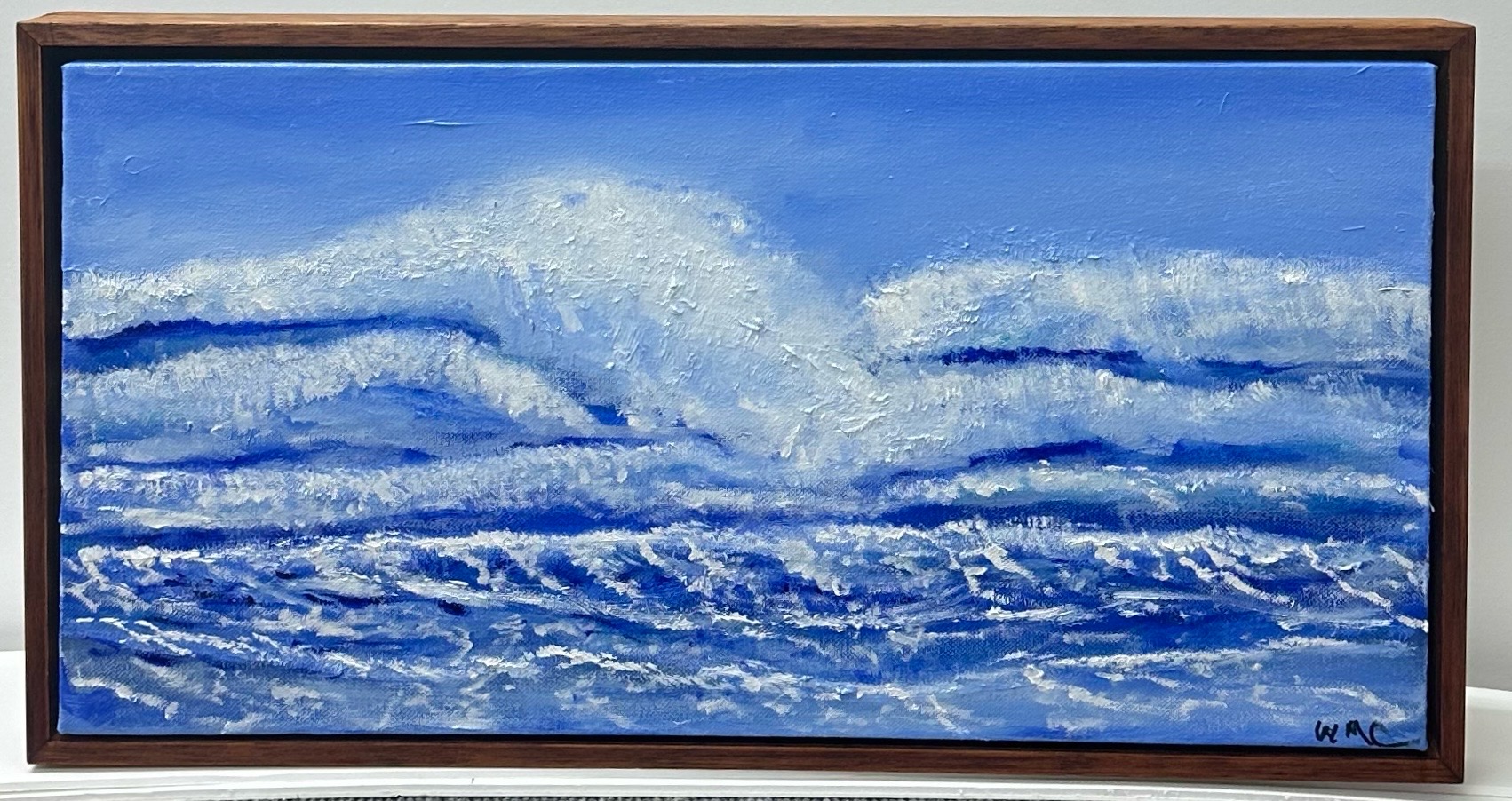 Waves Canvas in a tray frame - Custom Framers